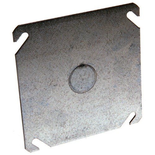 Raco 1-Gang Square Metal Electrical Box Cover in the Electrical Box ...