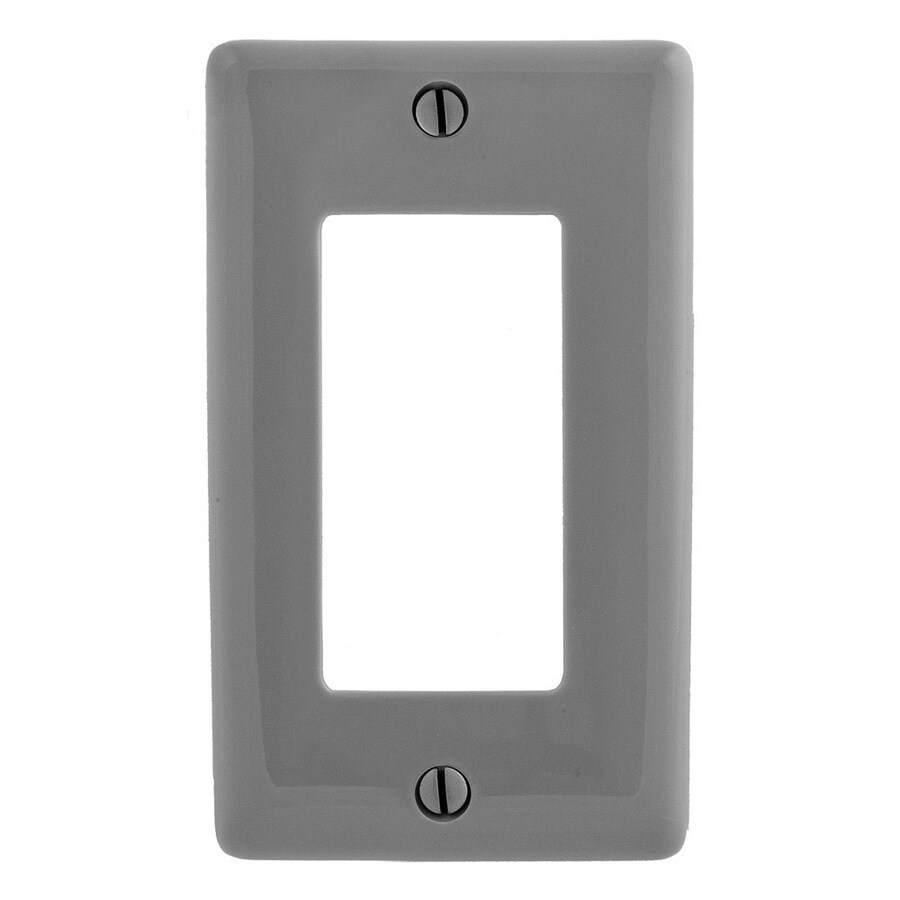Hubbell 1-Gang Gray Single Wall Plate at Lowes.com