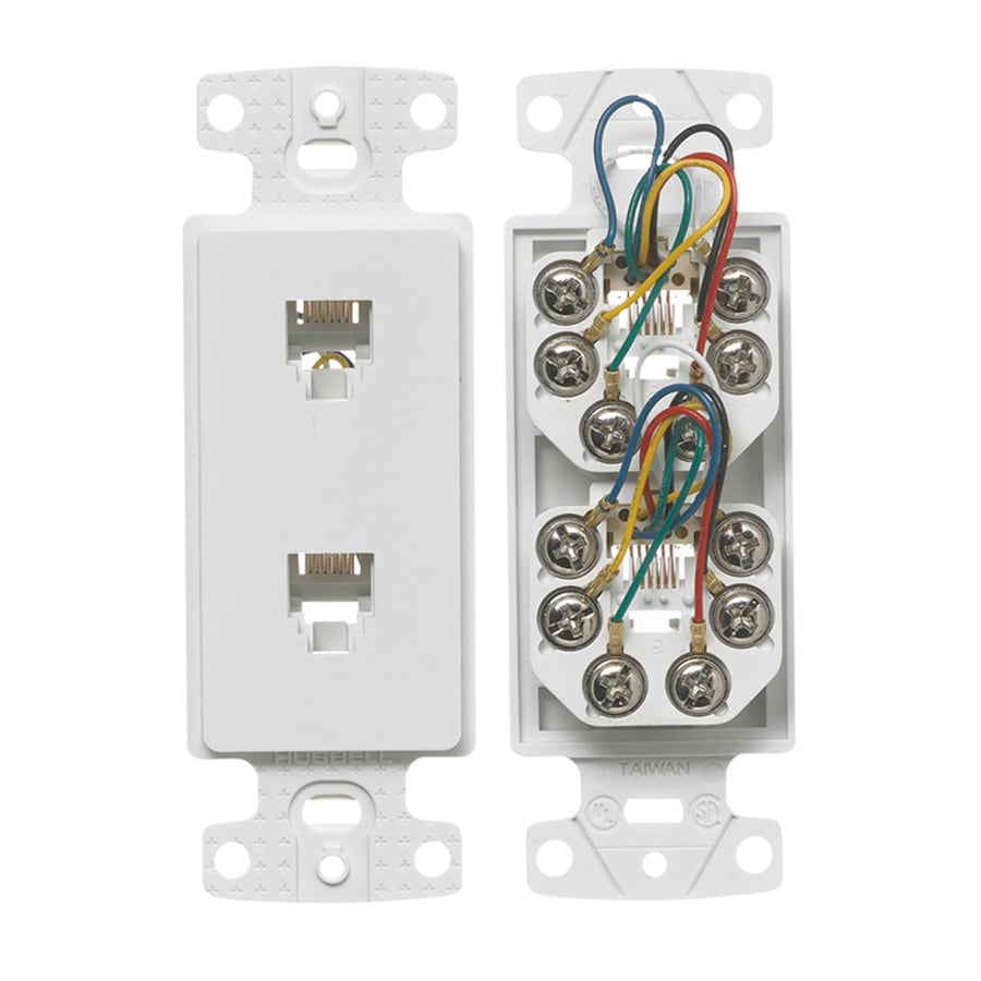 Hubbell Nylon RJ11 Wall Jack at Lowes.com