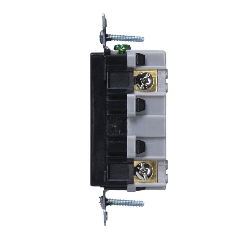 Hubbell Black 20-Amp Decorator Tamper Resistant GFCI Residential ...