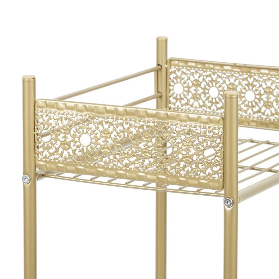Filigree Bathroom Collection Gold 3-Tier Bathroom Shelf at Lowes.com