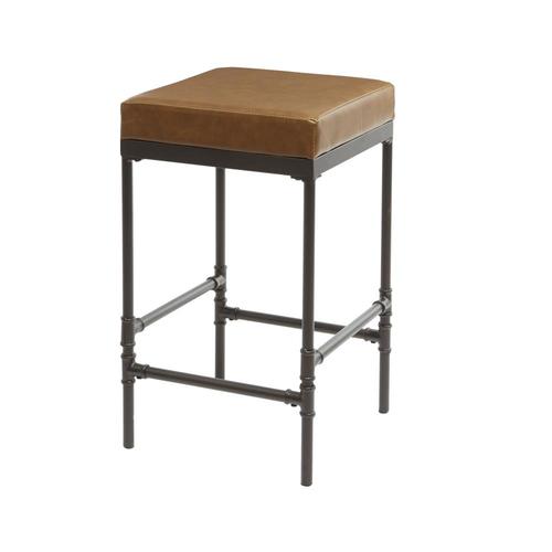 Cheyenne Products Powell Cognac Counter Height Upholstered Bar Stool in ...