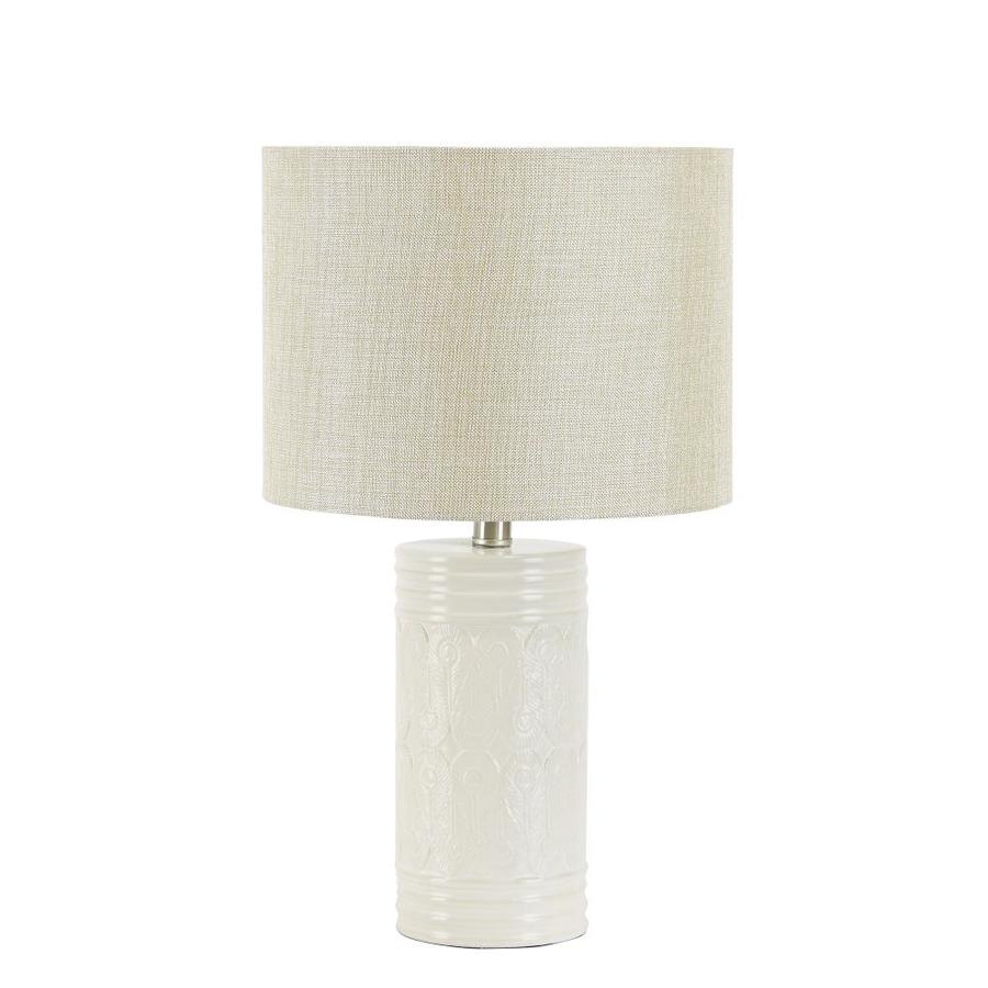 Cheyenne Products 30-in Cream Rotary Socket Table Lamp with Linen Shade ...
