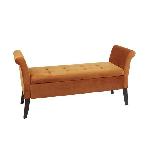 Cheyenne Products Casual Spice Orange Storage Bench at Lowes.com