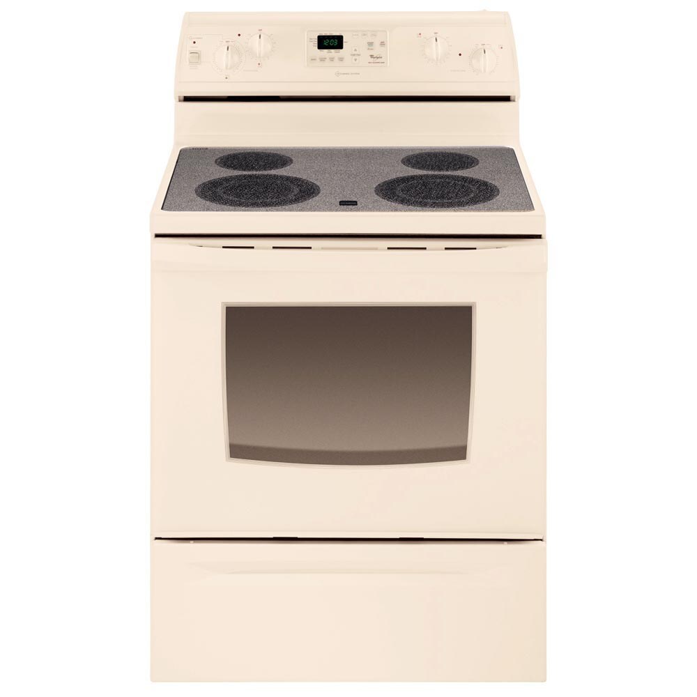 WhirlpoolÂ® 30-Inch Freestanding Electric Range (Color: Biscuit on ...