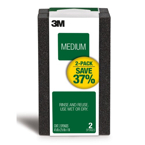 3M 2.87-in x 4.87-in Conventional Sanding Sponge in the Sanding Sponges ...