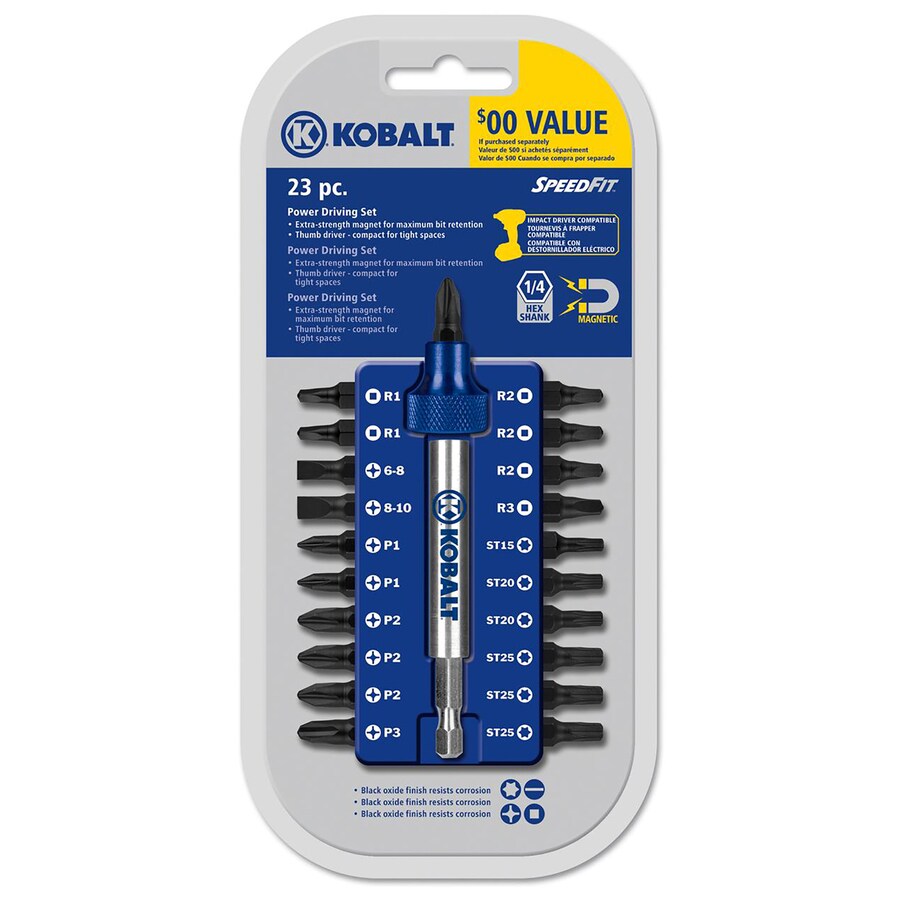 Kobalt 23-Piece Screwdriver Bit Set at Lowes.com