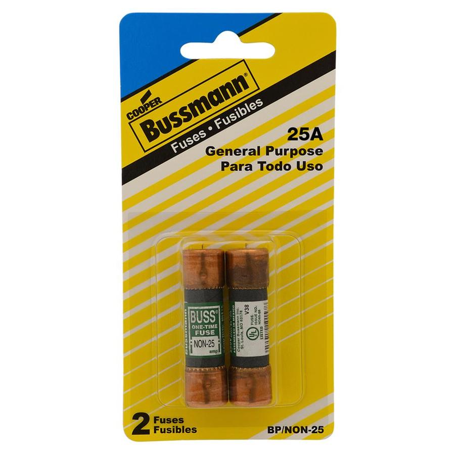 Cooper Bussmann 2-Pack 25-Amp Fast Acting Cartridge Fuse at Lowes.com