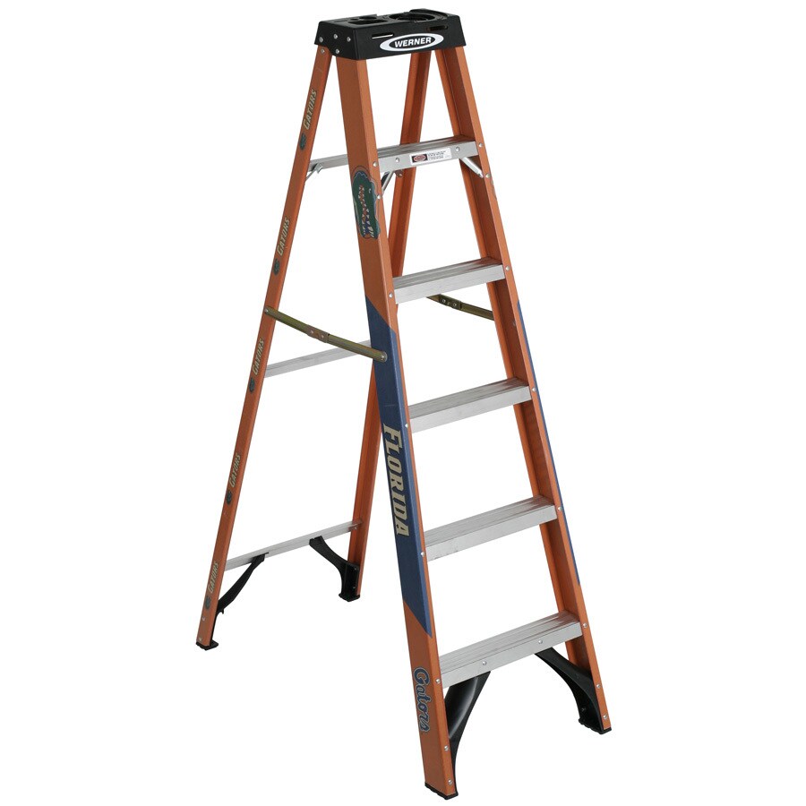 Werner 6' Fiberglass Step Ladder at Lowes.com