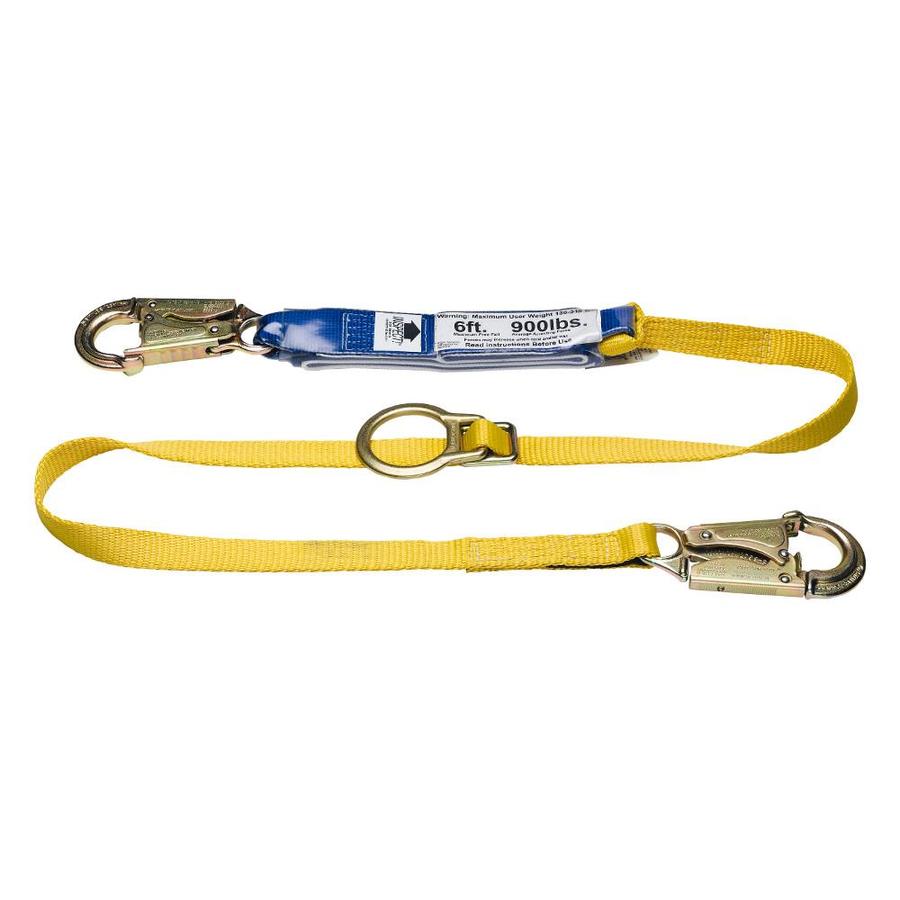 Werner 6ft DeCoil Tie-Back Single Leg Lanyard (DCELL Shock Pack, Snap ...