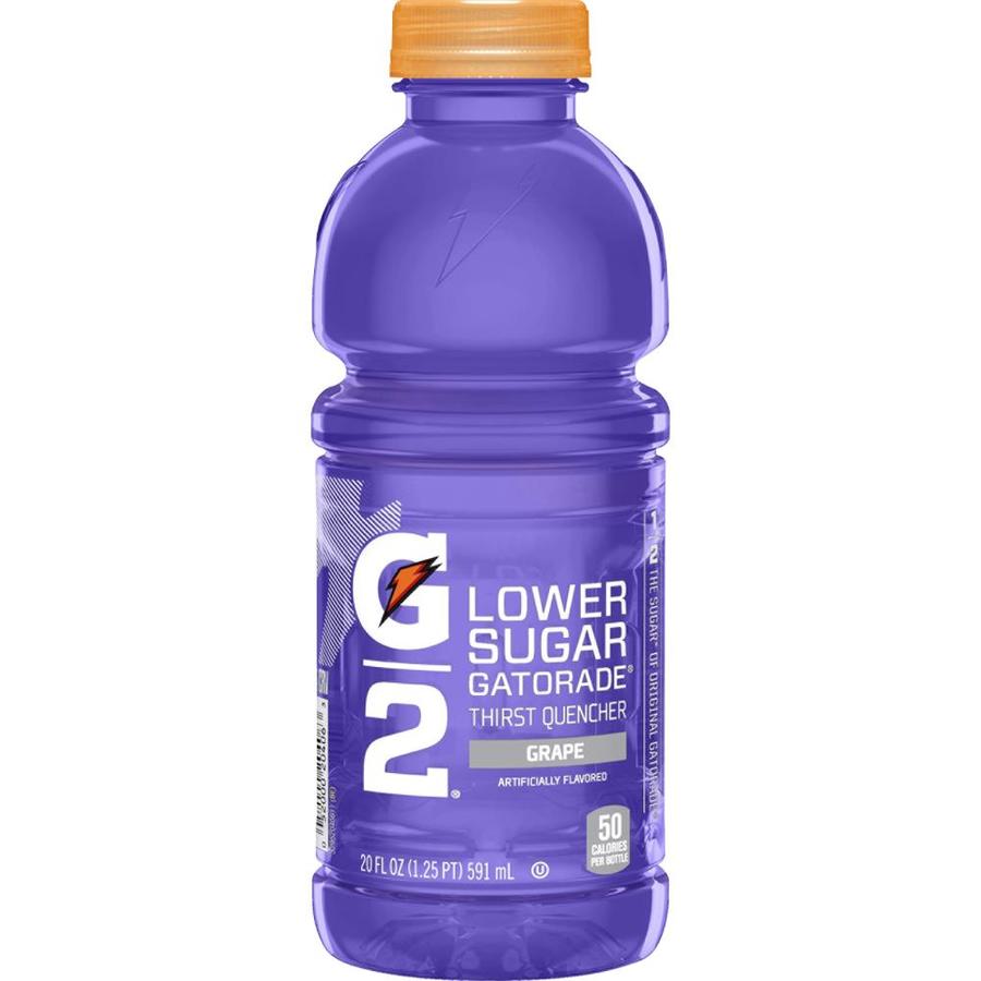 Gatorade 20-fl oz Lower Sugar Grape Artificially Flavored Sports Drink ...