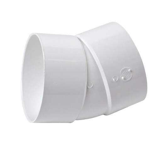 6-in Dia 22-1/2-Degree PVC Sewer Drain Elbow in the PVC DWV Pipe ...