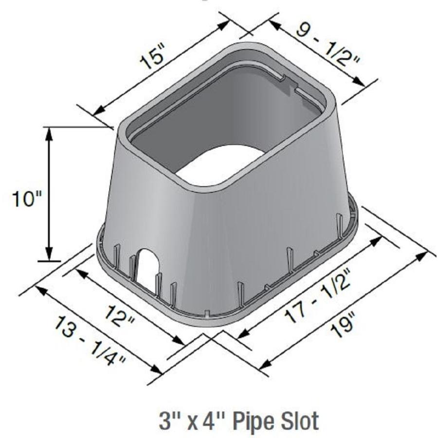 NDS 0-in L x 10-in W x 11.63-in H Round Irrigation Valve Box in the ...