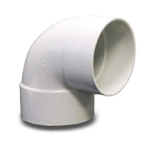 4-in Dia 90-Degree PVC Sewer Drain Elbow in the Sewer Pipe & Fittings ...