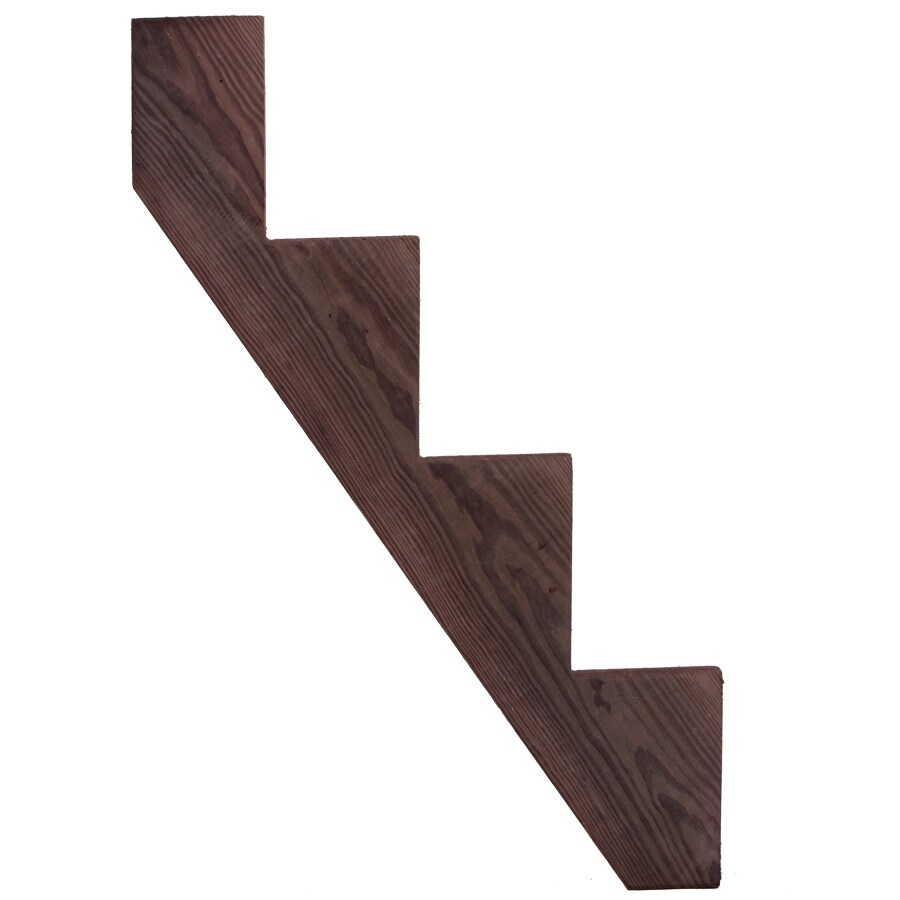 Top Choice 4-Step Pressure Treated Wood Deck Stair Stringer at Lowes.com