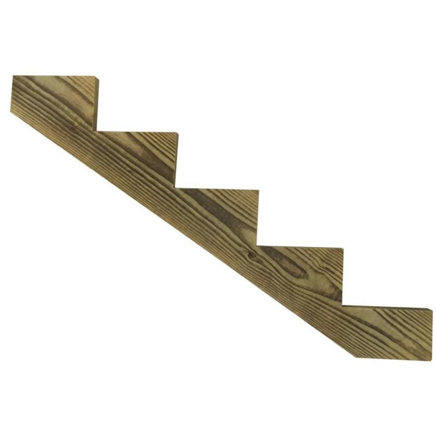 Severe Weather 5-Step Pressure Treated Pine Deck Stair Stringer at ...