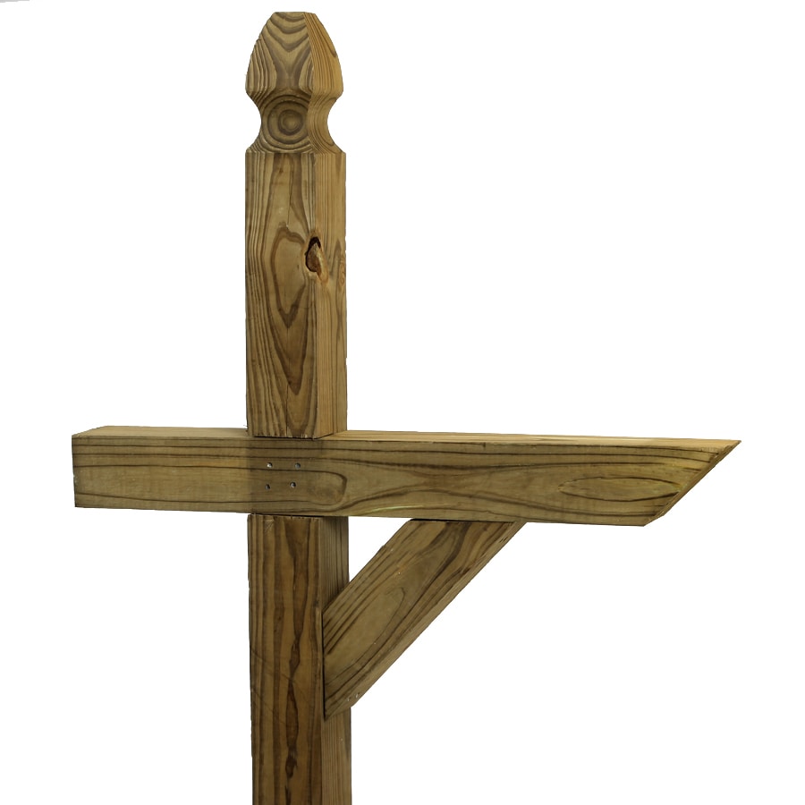 Top Choice 4-in x 4-in x 7-ft Pressure Treated Pressure Treated ...