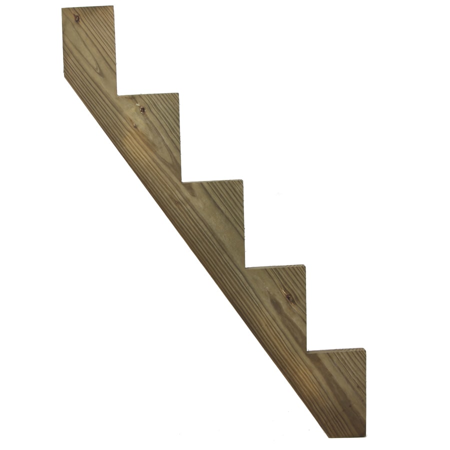 Severe Weather 5-Step Pressure Treated Pine Deck Stair Stringer in the ...