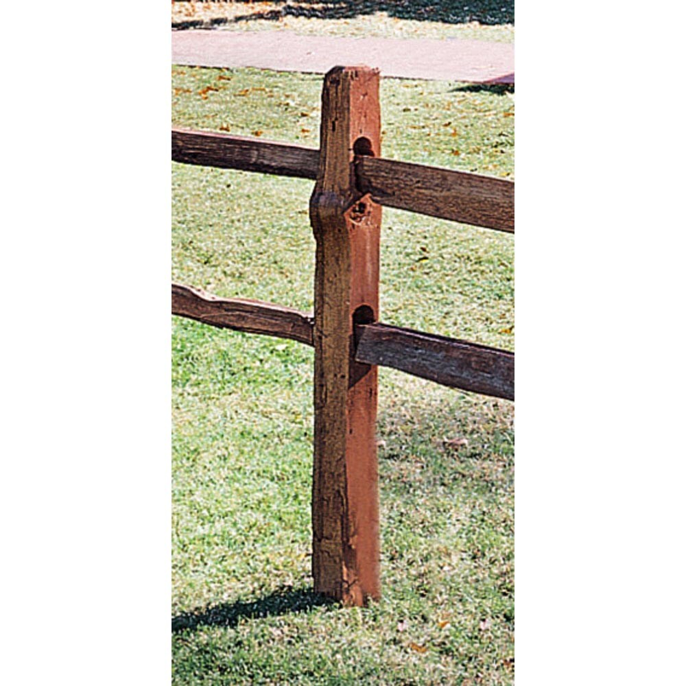 Wood Fencing Pressure Treated 2 Rail Full Round Line Post ACQ at Lowes.com