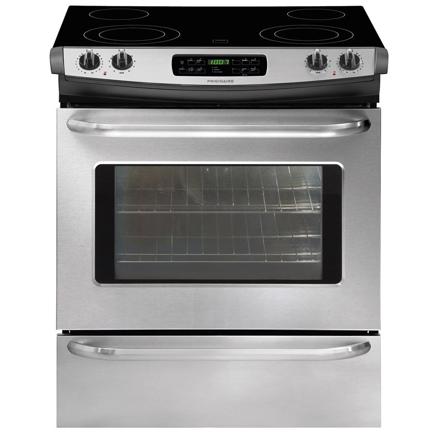 Frigidaire 30-in Smooth Surface 4-Element 4.2 cu ft Slide-In Electric ...
