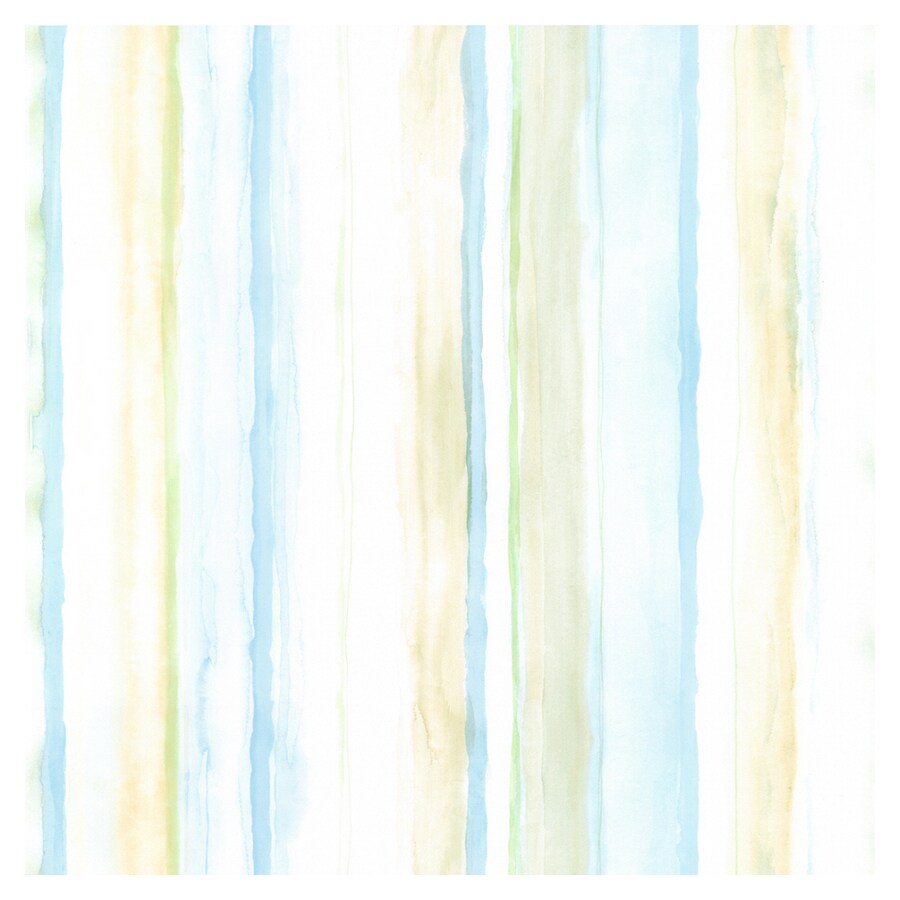 Norwall Beach Stripe Wallpaper at Lowes.com