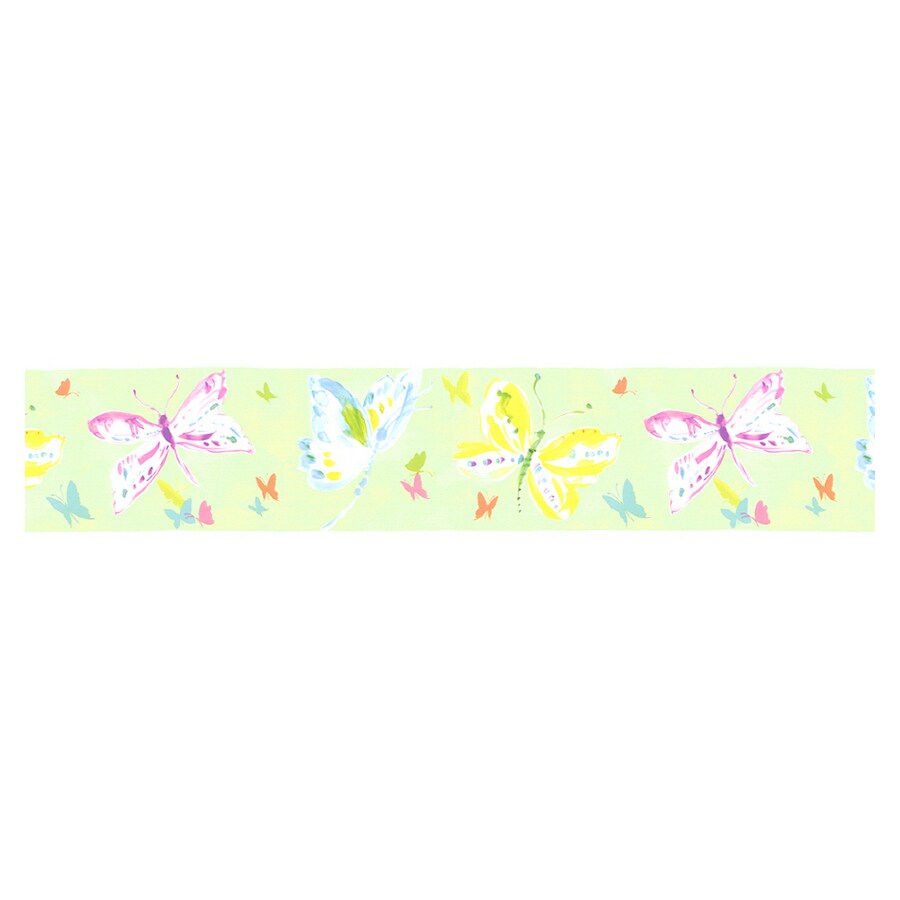 Norwall Papillon Wallpaper Border at Lowes.com
