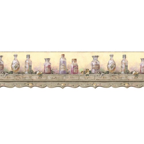 Norwall Perfume Bottle Wallpaper Border at Lowes.com