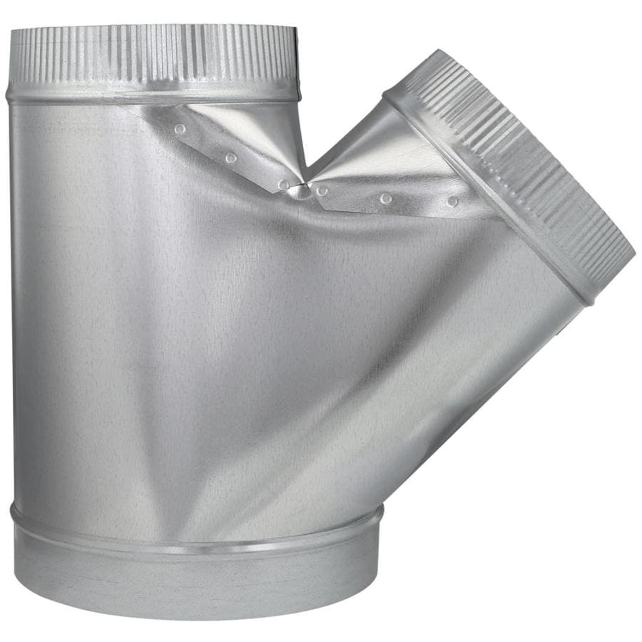 IMPERIAL 10-in dia x 8-in dia x 8-in dia Crimped Galvanized Steel Full ...