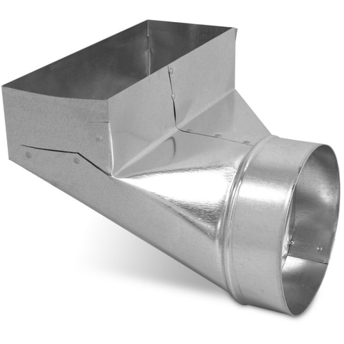IMPERIAL 6-in x 4-in Galvanized Steel 90-Degree Register Duct Boot at ...
