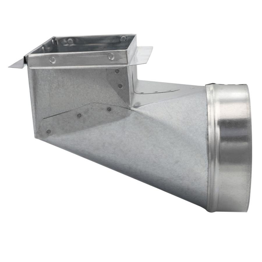 IMPERIAL 10-in x 4-in x 6-in Galvanized Steel 90 Degree Register Duct ...