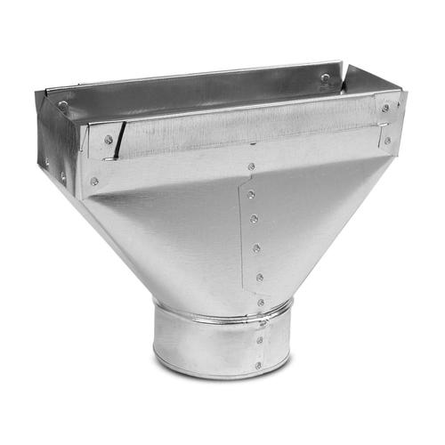 IMPERIAL 10-in x 3.25-in x 7-in Galvanized Steel Straight Stack Duct ...