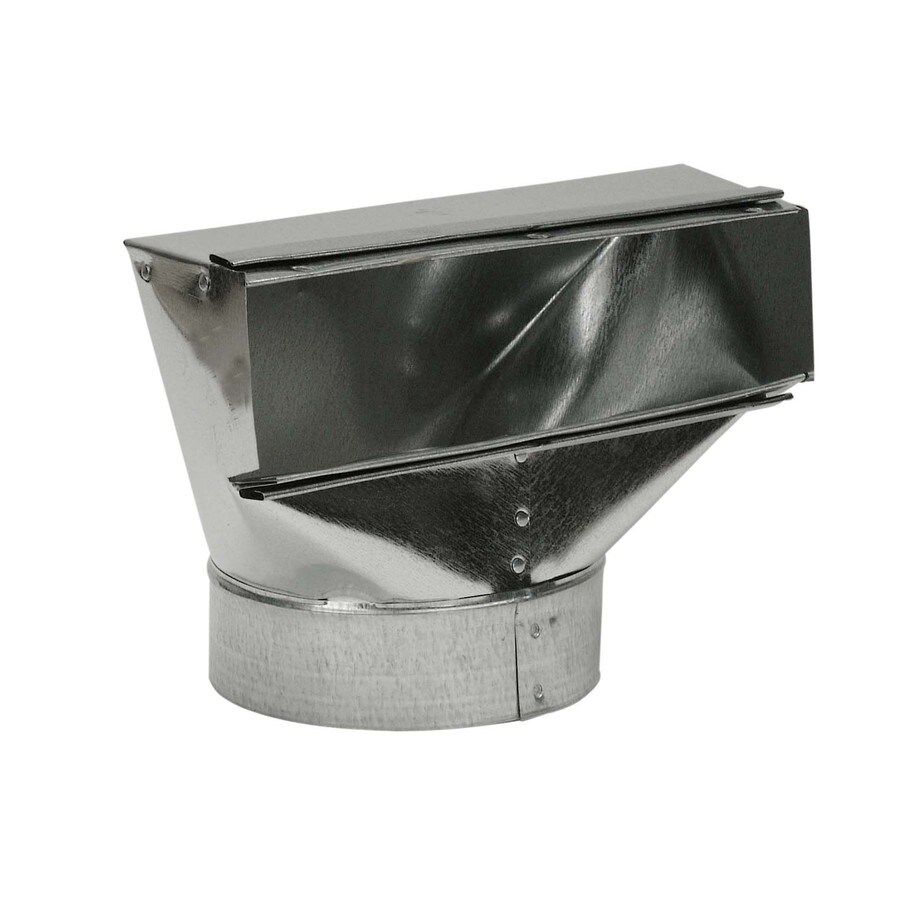 IMPERIAL 10-in x 3.25-in x 6-in Galvanized Steel 90 Degree Stack Duct ...