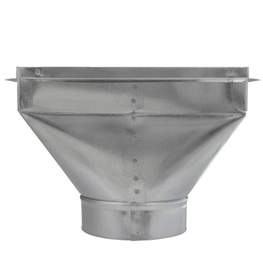 IMPERIAL 12-in x 6-in x 6-in Galvanized Steel Straight Register Duct ...