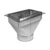 IMPERIAL 12-in x 6-in x 6-in Galvanized Steel Straight Register Duct ...