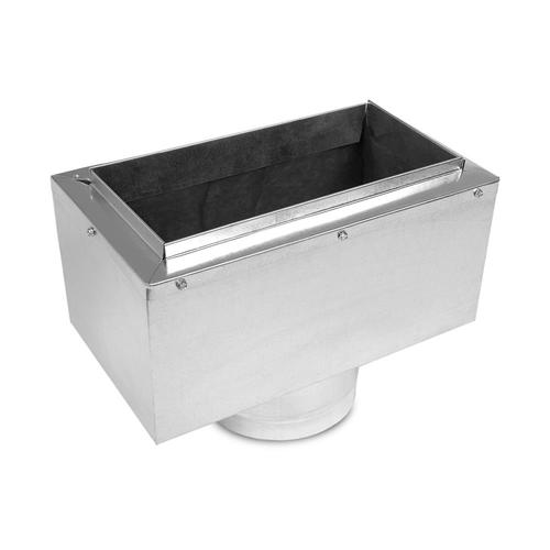 IMPERIAL 8-in x 4-in x 4-in Insulated Galvanized Steel Straight ...