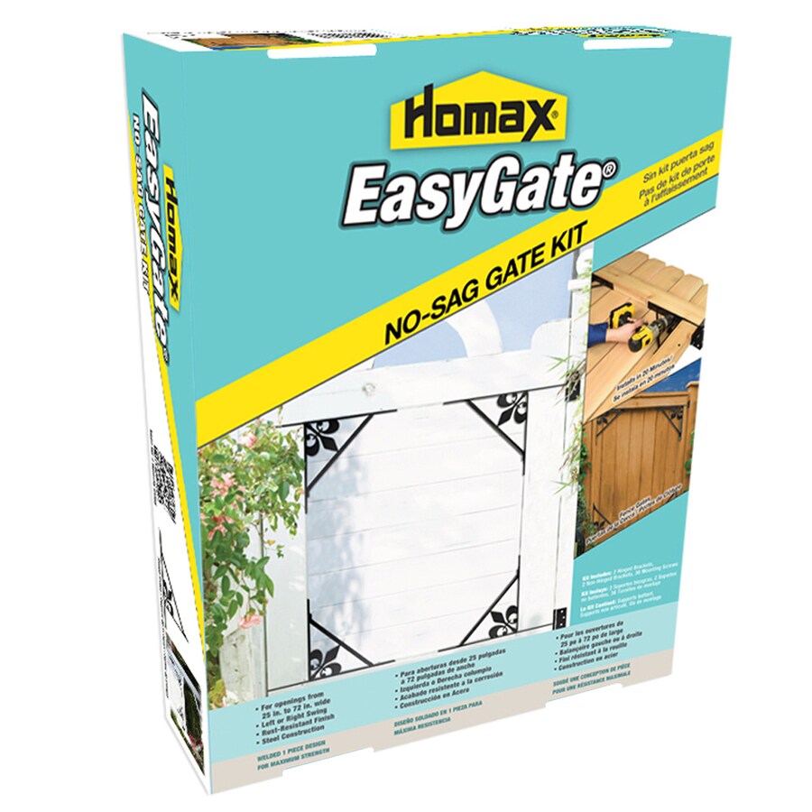 Homax EasyGate Steel-Painted Gate Hardware Kit in the Gate Hardware ...