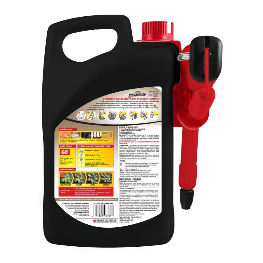 Spectracide Extended Control AccuShot Sprayer 1.3-Gallon Weed and Grass ...