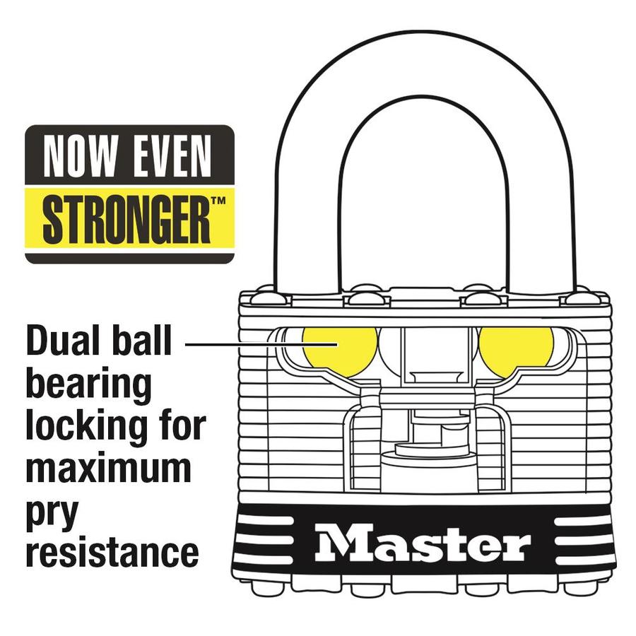 Master Lock 2-Pack 2-in Steel Keyed Padlock in the Padlocks department ...