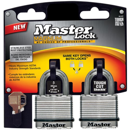 Master Lock 2-Pack Steel Keyed Padlock in the Padlocks department at ...
