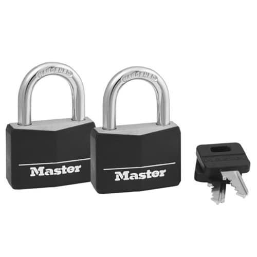 Master Lock 2-Pack 1.78-in Aluminum Keyed Padlock in the Padlocks ...