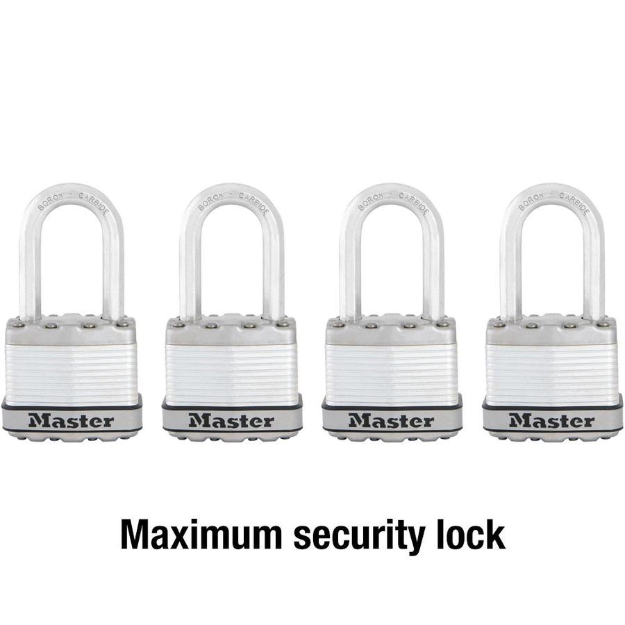 Master Lock 4-Pack 1.75-in Steel Keyed Padlock in the Padlocks ...