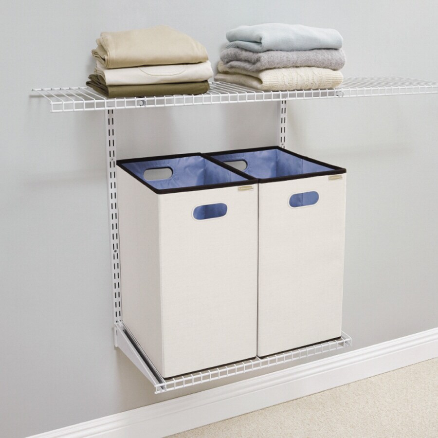 Rubbermaid Homefree Series Khaki/White Canvas Hamper Kit at Lowes.com