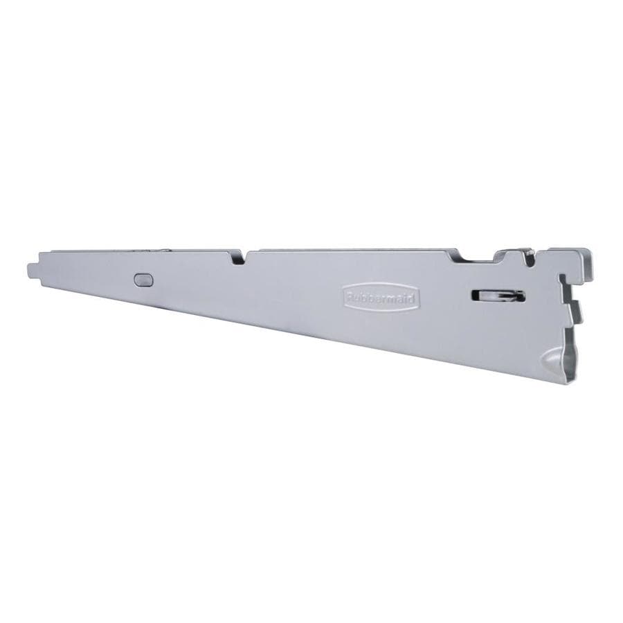 Rubbermaid Homefree Satin Nickel Shelving Bracket (Common: 0.625-in x 2 ...