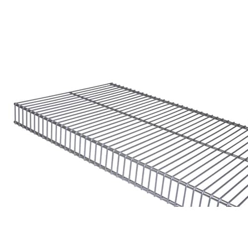 Rubbermaid TightMesh 6-ft x 12-in Satin Nickel Universal Wire Shelf in ...