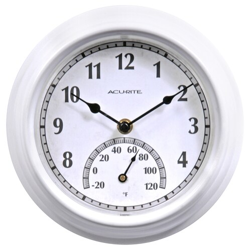 AcuRite Clock with Thermometer in the Thermometer Clocks department at ...