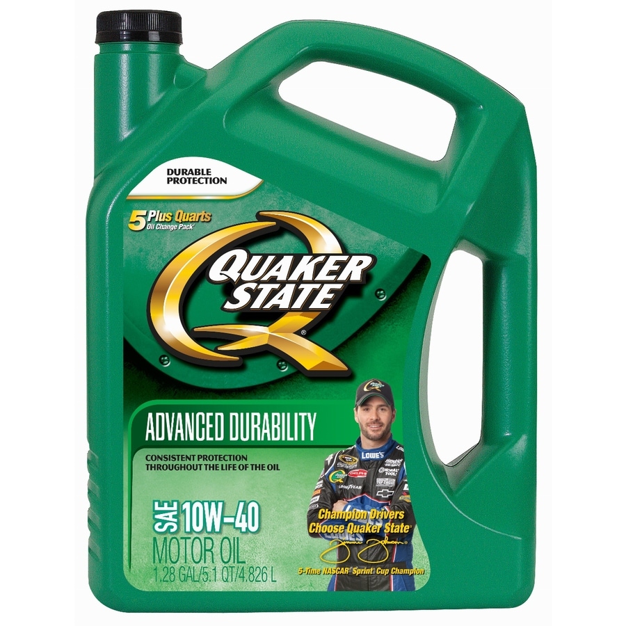 Quaker State 163.2-oz 4-Cycle 10W-40 Conventional Engine Oil at Lowes.com