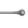 Graphite Gray Steel Single Curtain Rod at Lowes.com