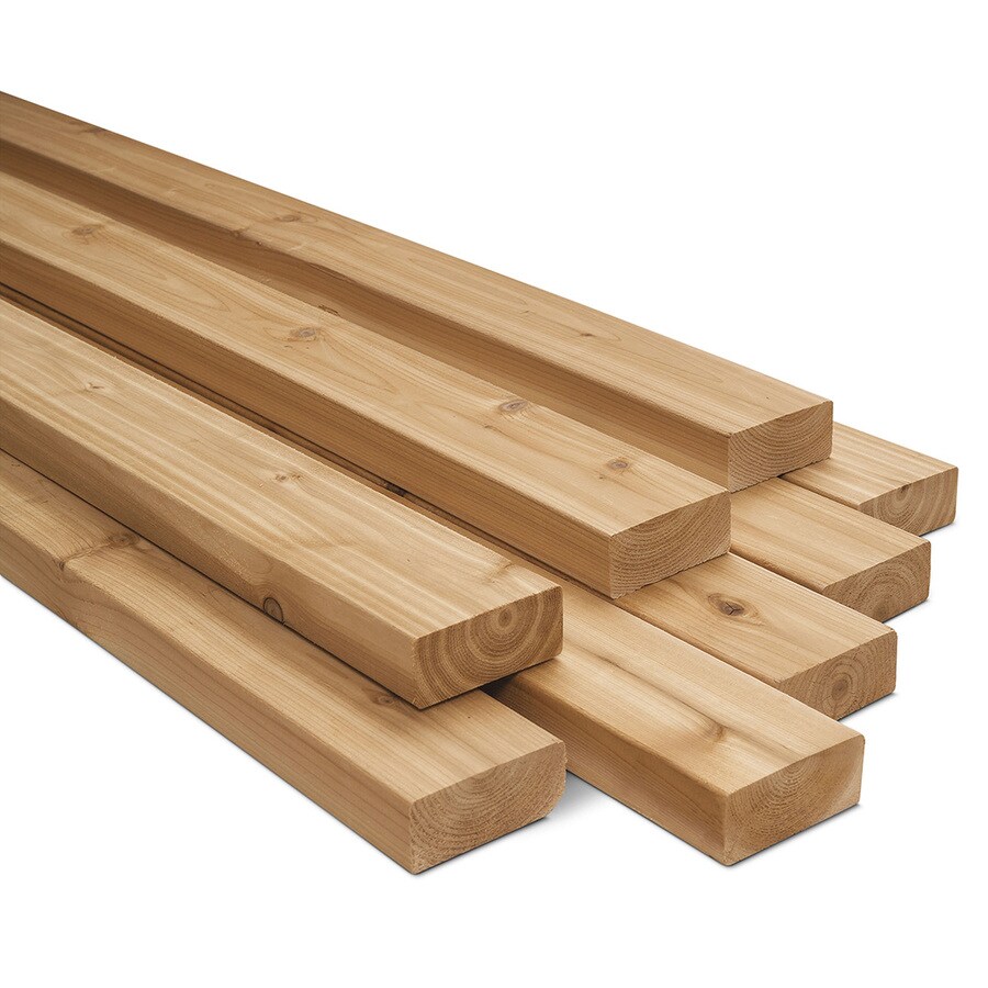 Top Choice #2 Rough Cedar Lumber (Common: 2 x 4 x 8-ft; Actual: 1-11/16 ...