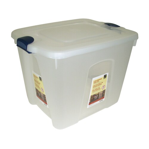 Homz Products 20-Gallon Clear AdvantageTote in the Plastic Storage ...