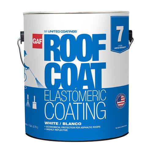 GAF United Coatings 1-Gallon Acrylic Reflective Roof Coating (7-Year ...